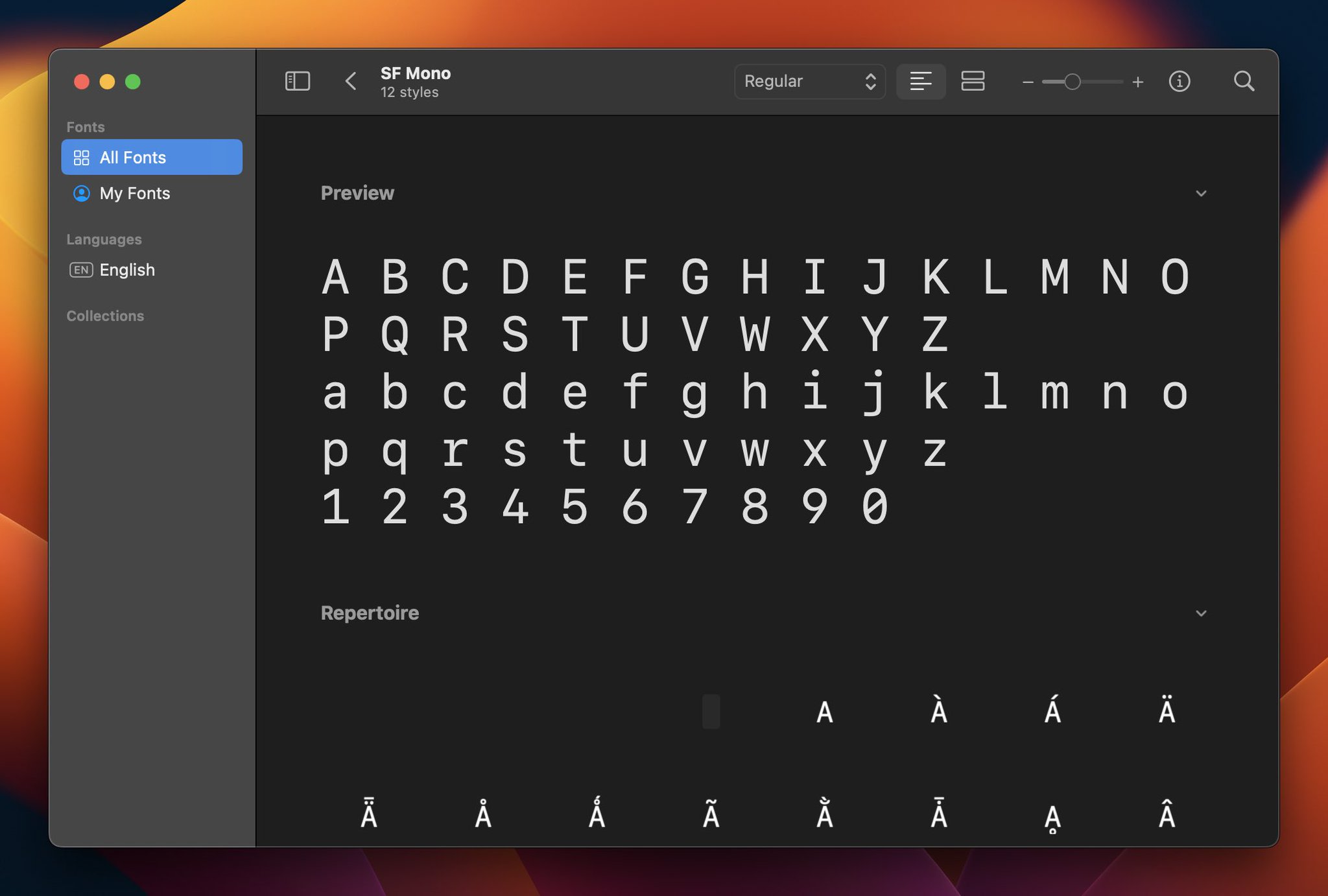 Mark Otto on Twitter: "6/ SF Mono, how could I forget!? Used by Xcode and easy to add to any CSS ...