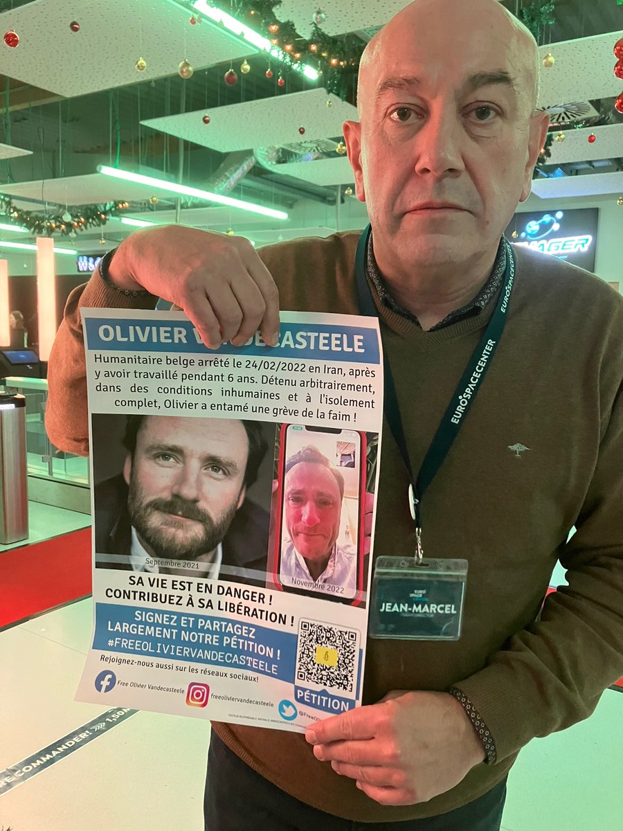 Free Olivier Vandecasteele on Twitter: "Nous remercions chaleureusement l' @eurospacecenter pour ...
