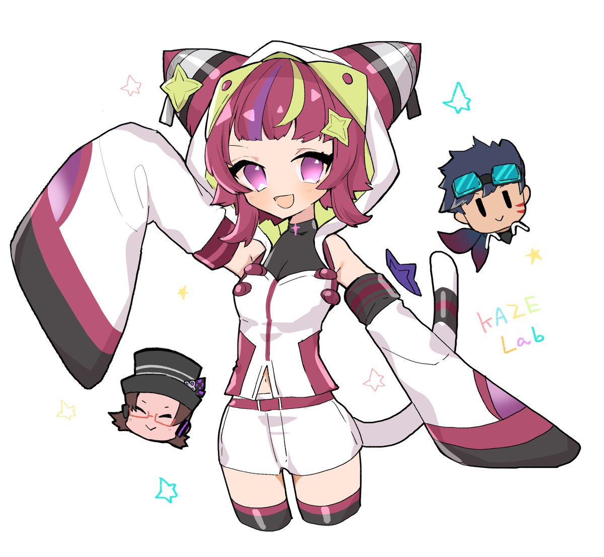 「KAZELabのみんな描けた～!!おしゃべりもたくさん出来て楽しかった!! 」|春野ほたる🐮🌸チャンネル登録者1万人行くまで絵描き続ける奴配信中のイラスト