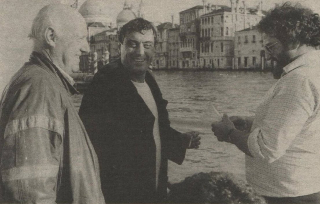 Robert Banks Stewart, Ian McShane and Baz Taylor during the filming of ...