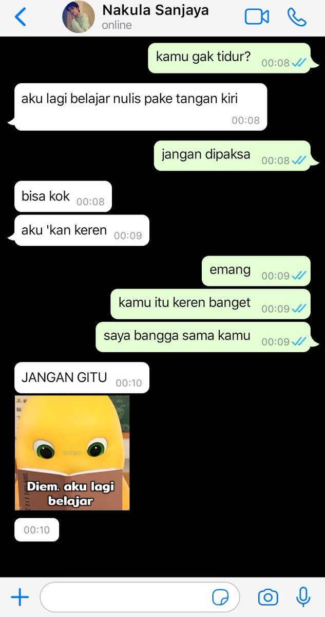 DEA on Twitter: "72. POV : Nakula nanya sama Javas dulu kalo grup keluarga yang ada bakal kena ...