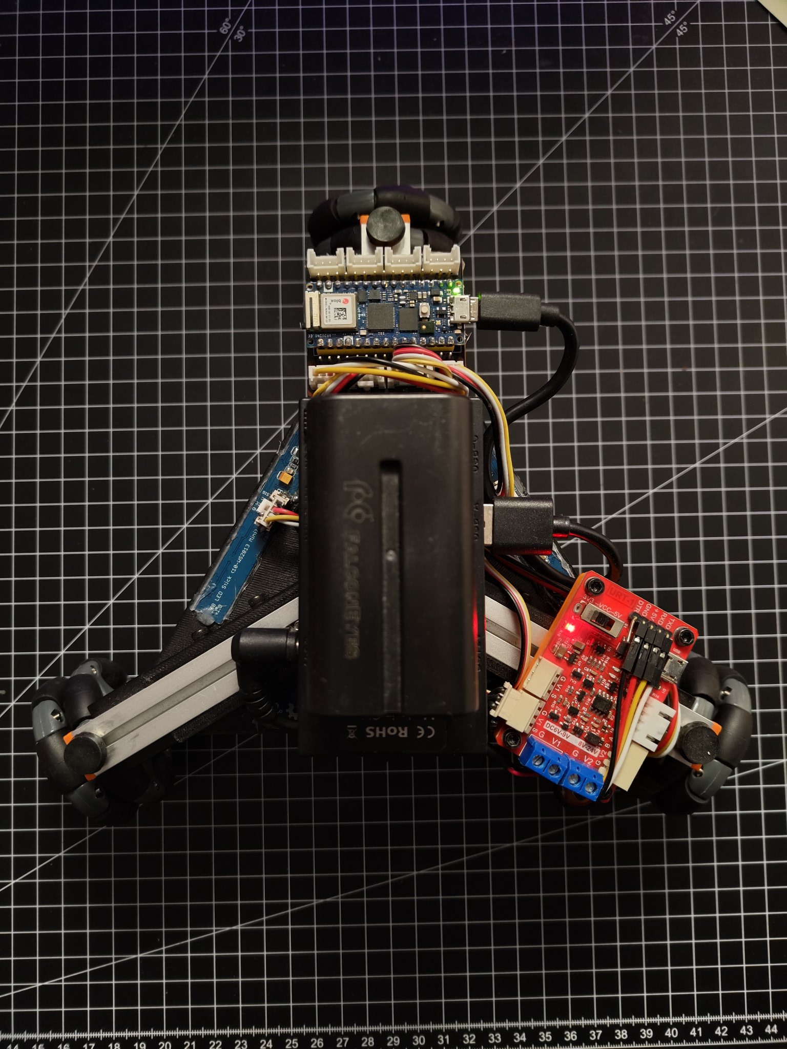 Aditya Kamath on Twitter: "Omniwheels finally arrived from @RobotShop, had to print spacers so ...