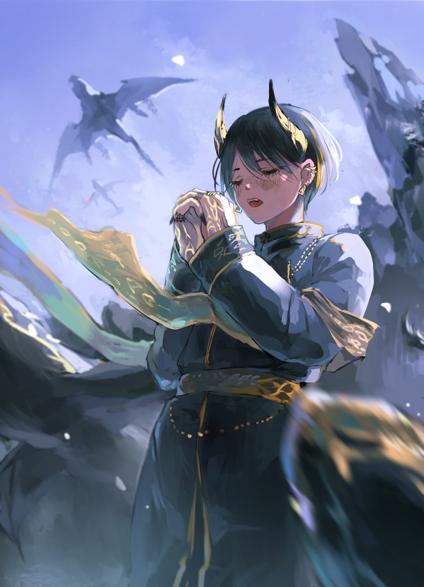 「仄暗い水底で、きみの声を聞いた。 【PFSOZ】きみの呼ぶ声 | 酒屋 #pixiv https://t.co/8IPN」蒼井かもめの漫画