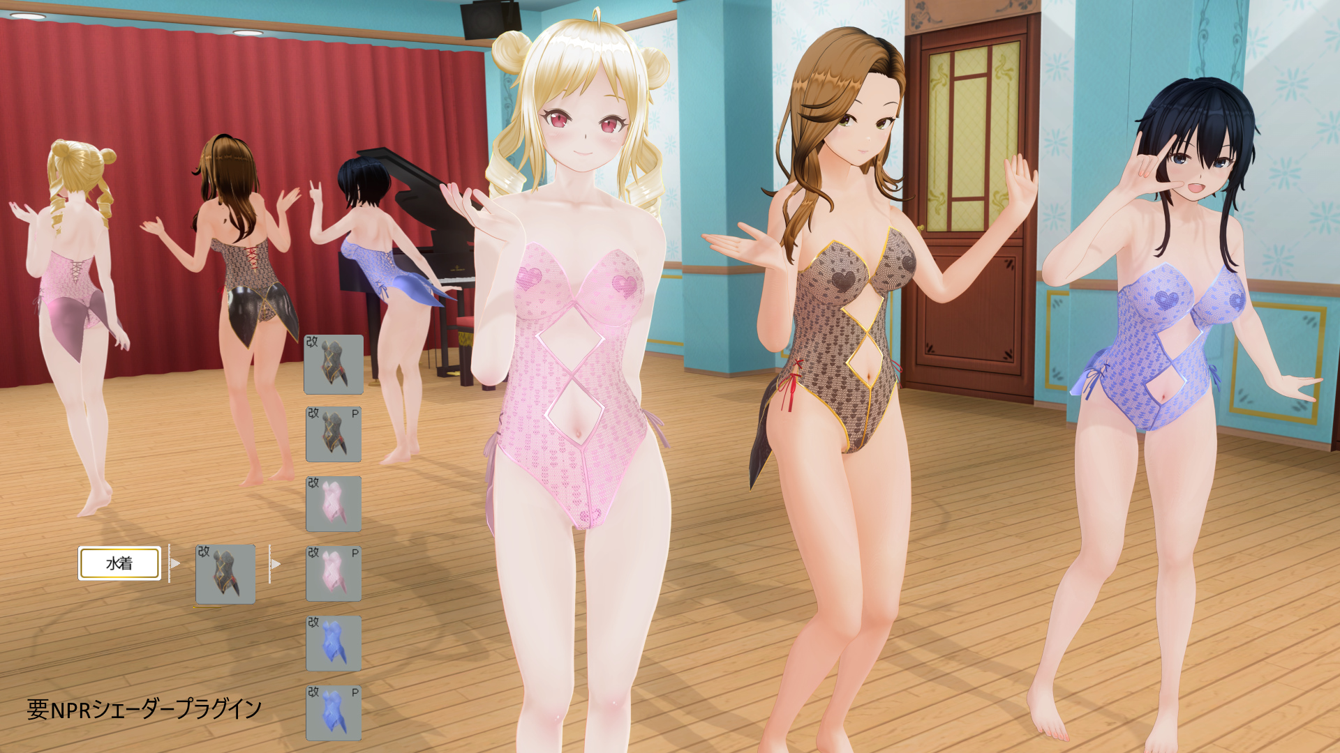 potsu on Twitter: "#COM3D2 #カスタムオーダーメイド3D2 自ロダにネーブルバニースーツのNPR改造品をアップしました ・黒、桃、青の3色 ・ポロリ差分あり。DCMの ...