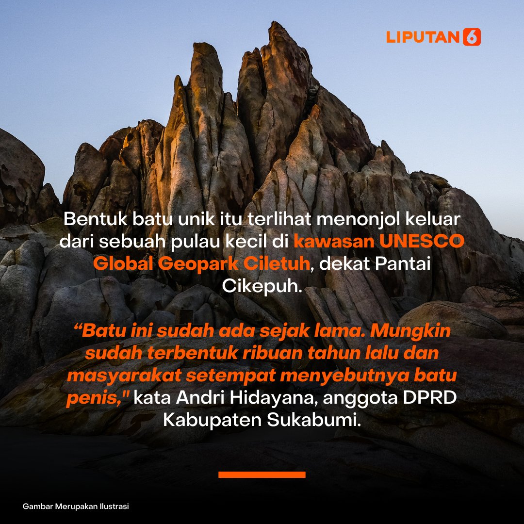 Salah satu destinasi wisata di Sukabumi, Jawa Barat menarik perhatian ...