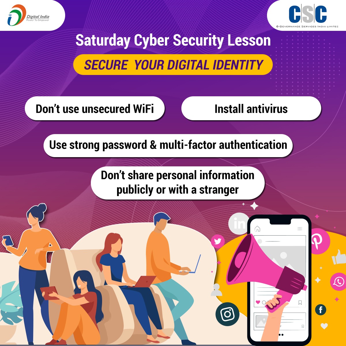 CSCeGov on Twitter: "Saturday #CyberSecurity Lesson!! Protect your ...