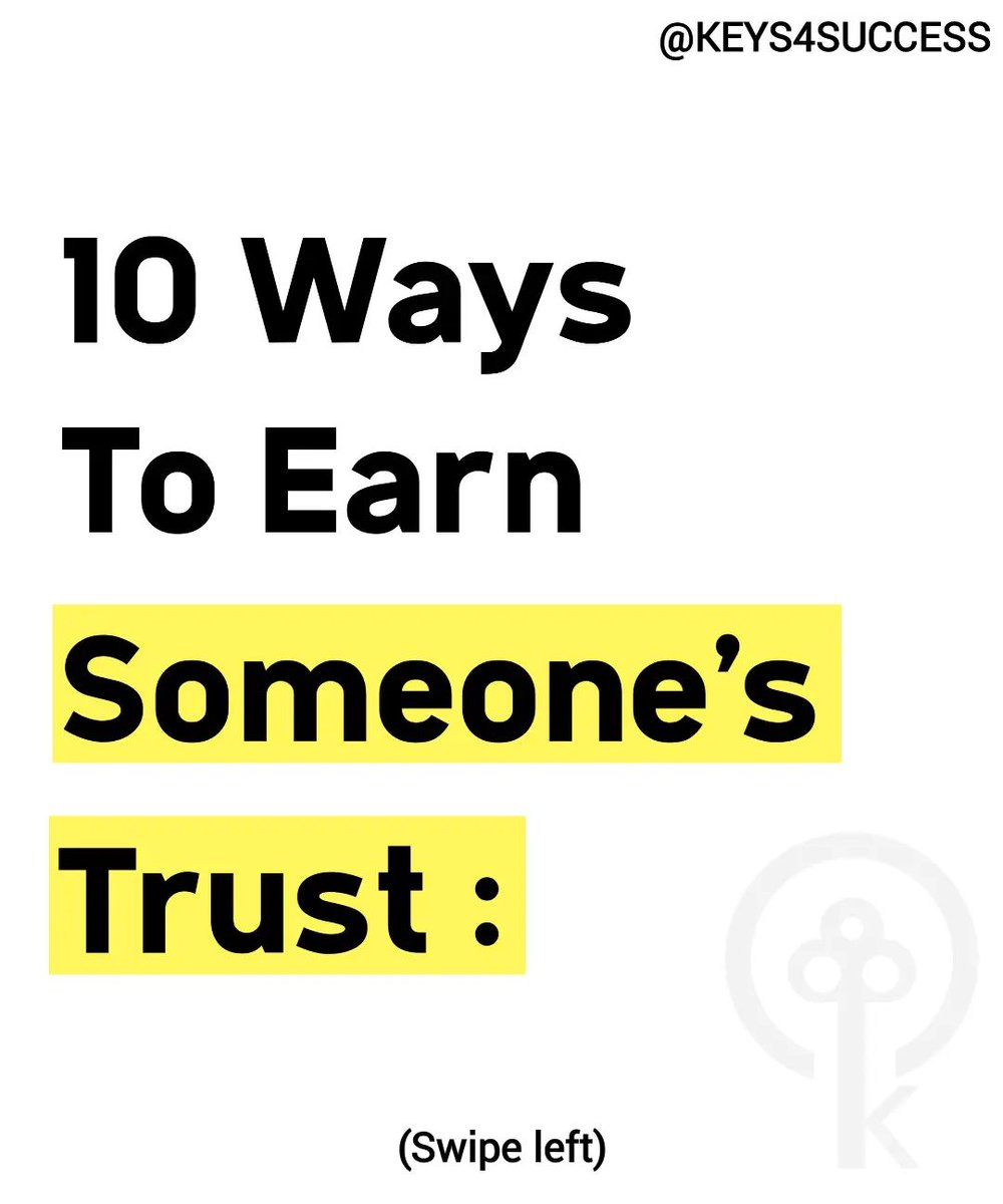 10 ways to earn someone's trust : - المسلسل من James Peters | CEO ...