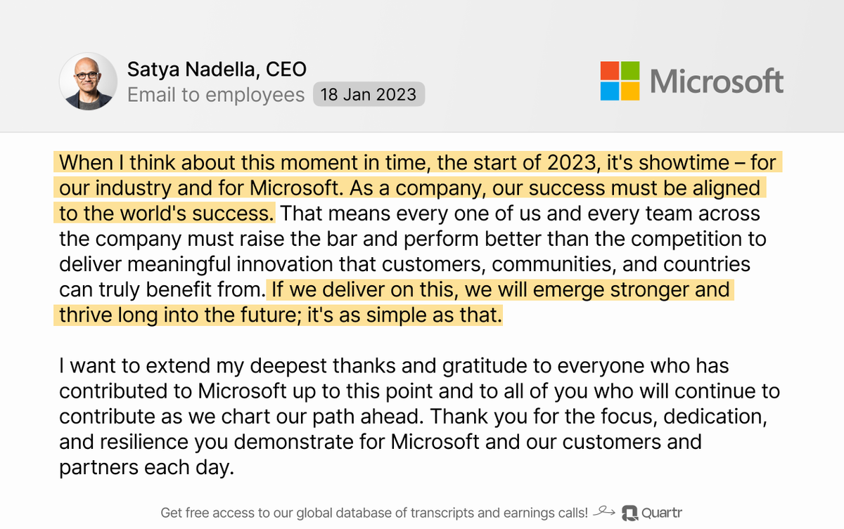 $MSFT just announced plans to lay off 10,000 employees in response to ...