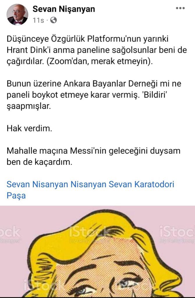 AnkaraKadınPlatformu on Twitter: "Kadın düşmanı Sevan Nişanyan adlı erkeğin herhangi bir ...