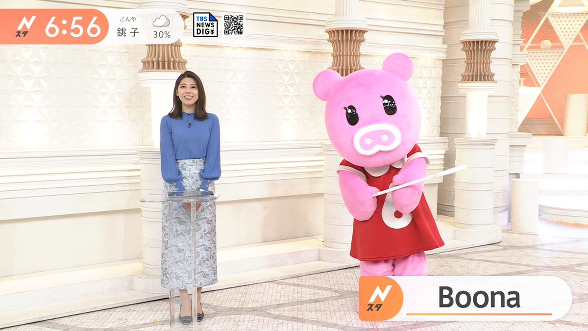 テク憧 on Twitter: "NスタのBoonaちゃんとのコーナーまで駆け抜けました #上村彩子"