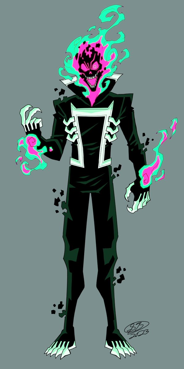 「Had a Ghost Rider design idea on the way」|Takuのイラスト