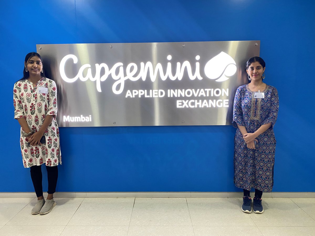 Capgemini India on Twitter: "Congratulations to Kasheena Mulla & Shruti Kharche from @mitadtpune ...