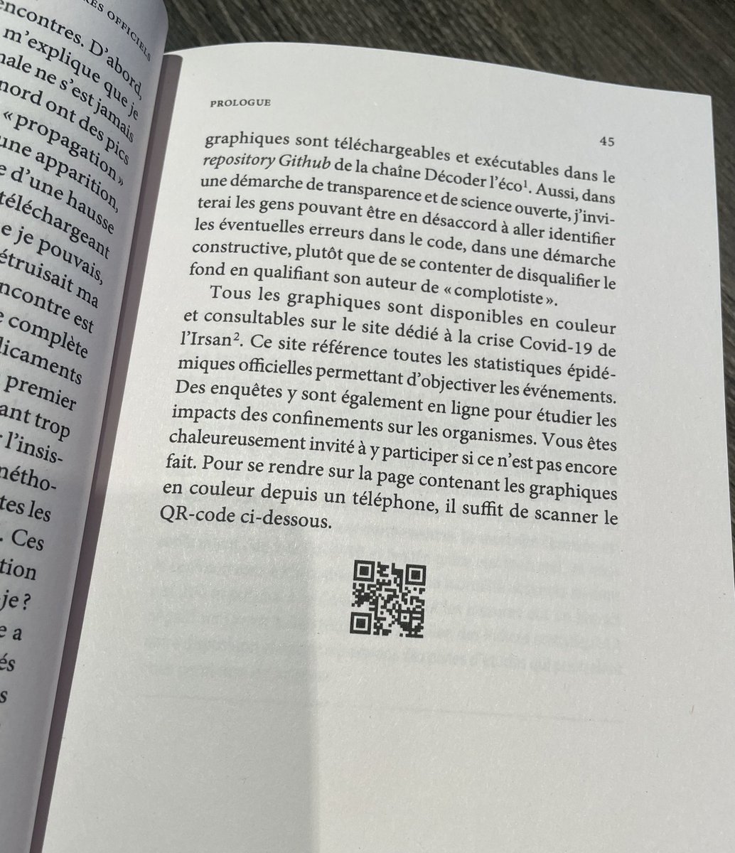 Steiner 🗽 on Twitter: "Oh non ! Un QR-Code dans le livre de Pierre Chaillot ! Même si c’est pour ...