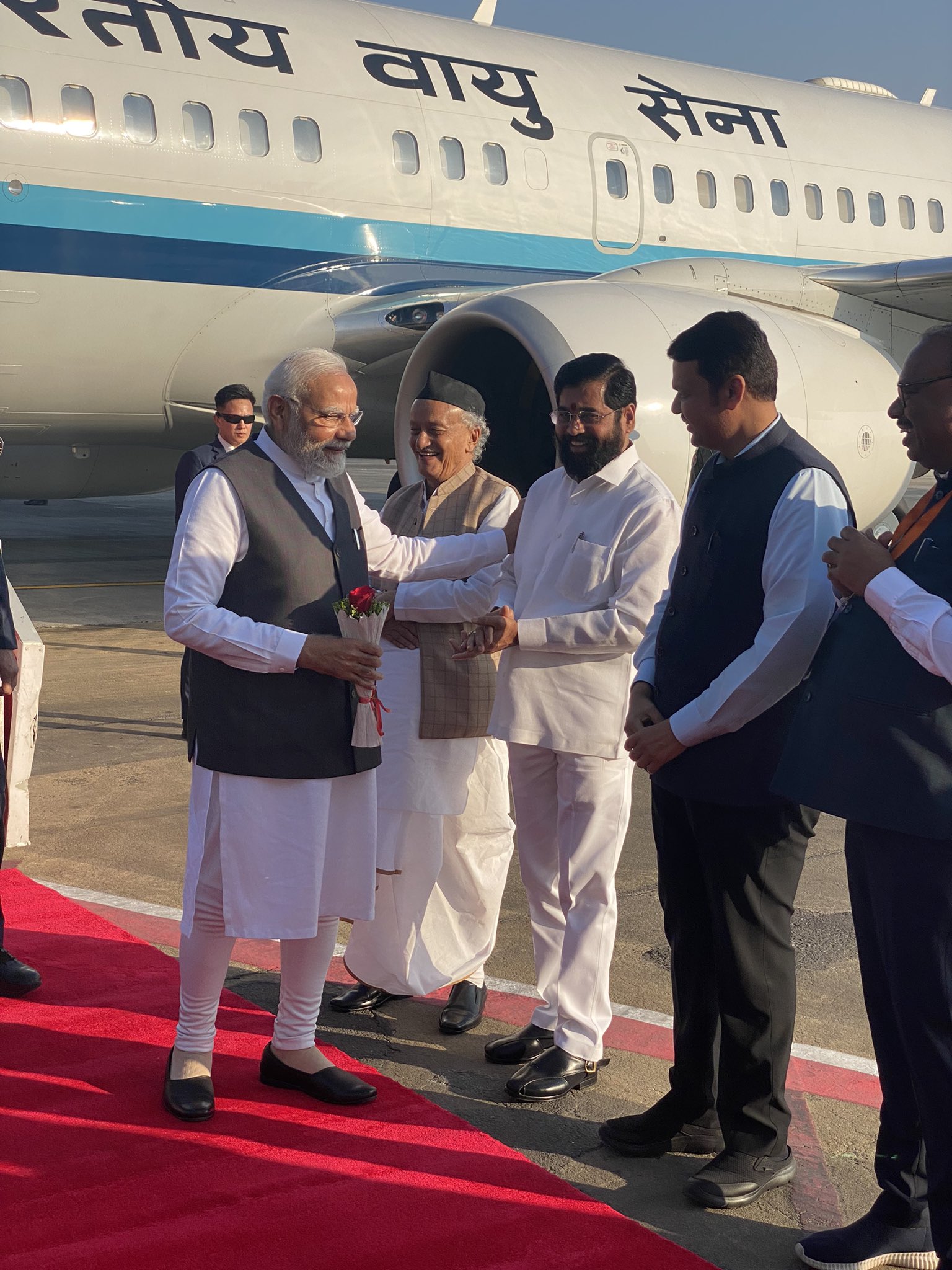 PMO India on Twitter: "PM @narendramodi landed in Mumbai a short while ago. https://t.co ...