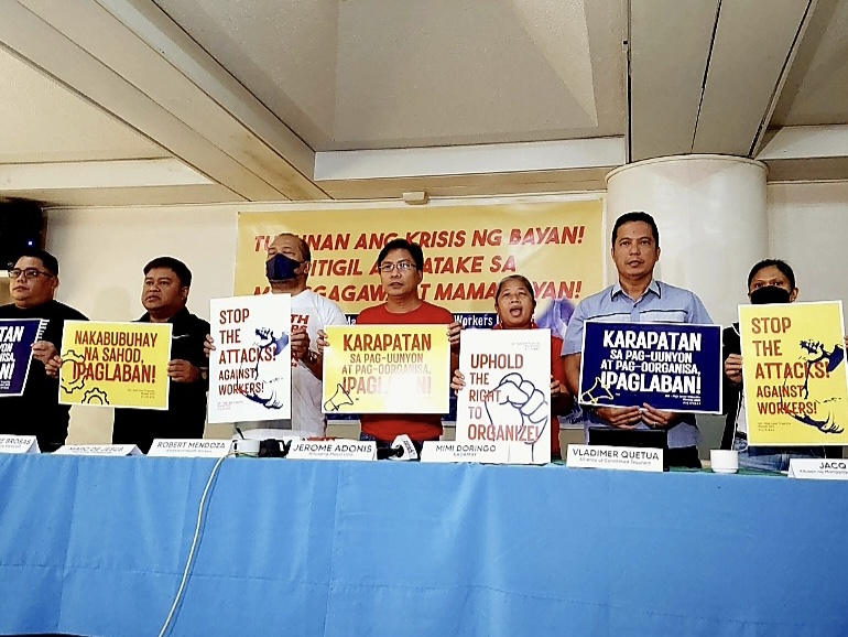 Pinoy Weekly on Twitter: "TINGNAN | Sama-samang hinamon ng mga manggagawa at iba't ibang sektor ...