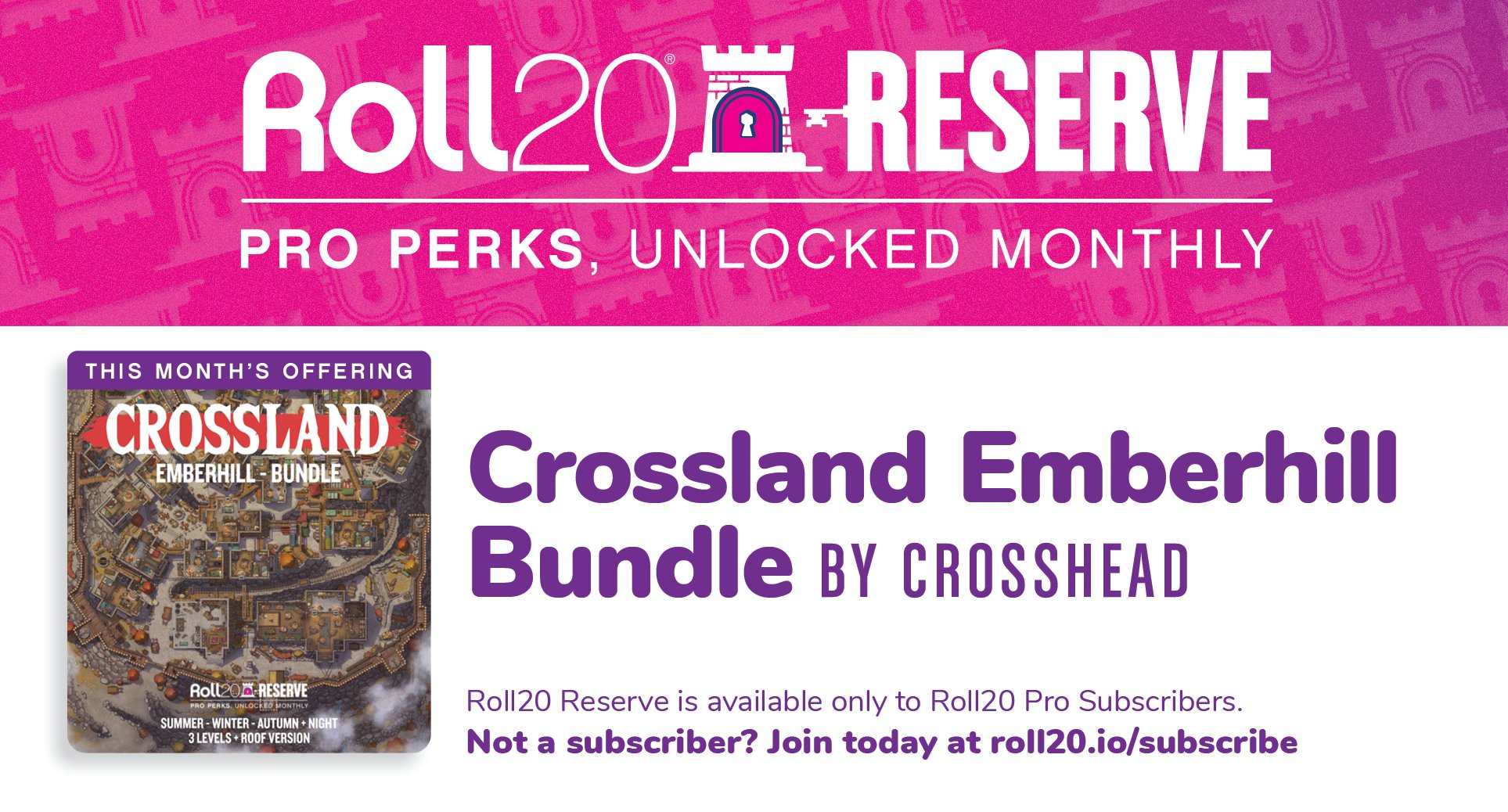 Roll20 on Twitter: "🎉 Roll20 Reserve is a monthly, curated gift to all of our Pro Subs! 🏰 For ...