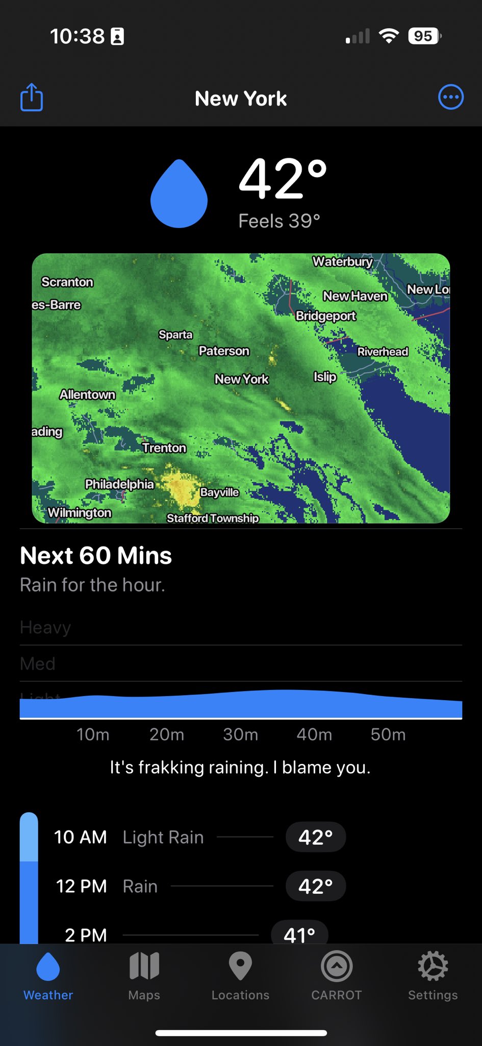 Marques Brownlee on Twitter: "I think the Carrot weather app has sufficiently replaced Dark Sky ...