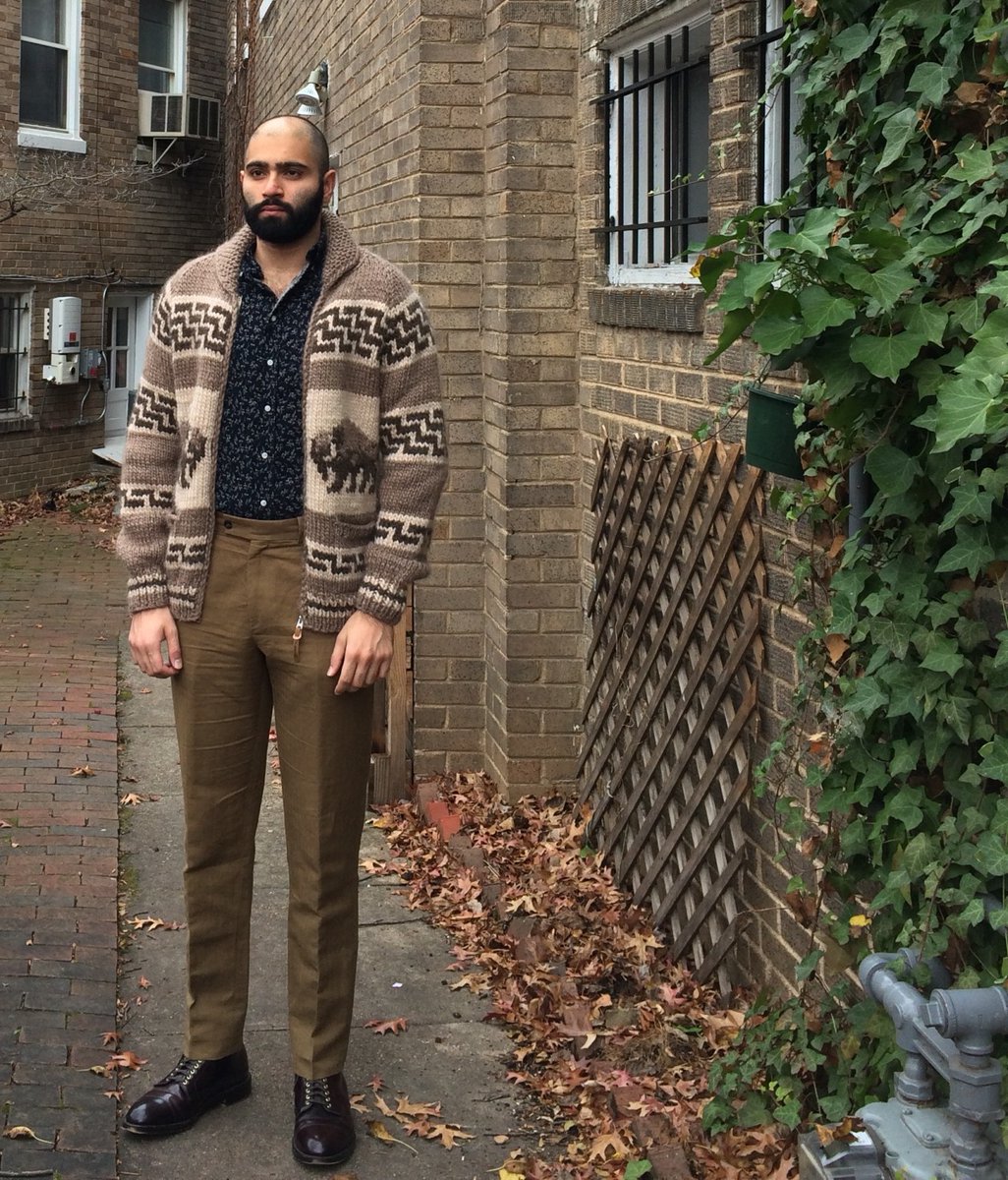 lots of people have been attracted to david's RRL cardigans, but then ...