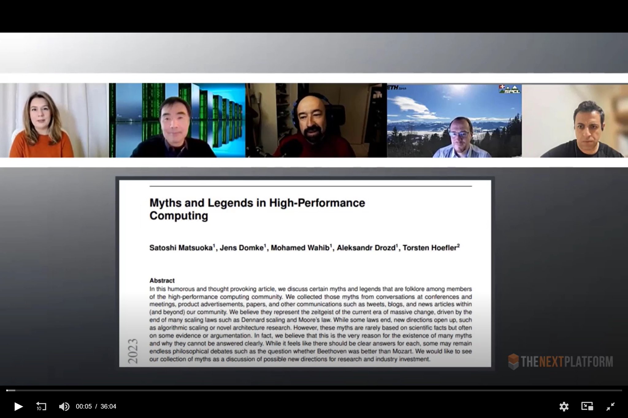 OGAWA, Tadashi on Twitter: "=> "Myths and Legends in High-Performance Computing" Jan 19, 2023 ...