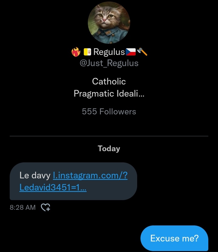 Le davy on Twitter: "Am confused I don't use Instagram either le bot or le hacked @Just_Regulus ...