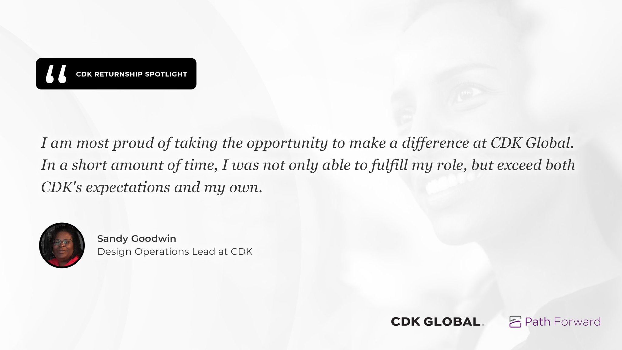CDK Global on Twitter: "CDK Global's #returnship program was built to recruit talented people ...