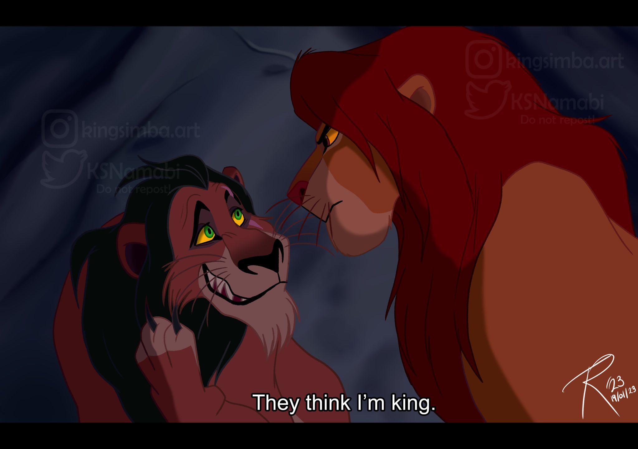 Lion King Simba And Scar