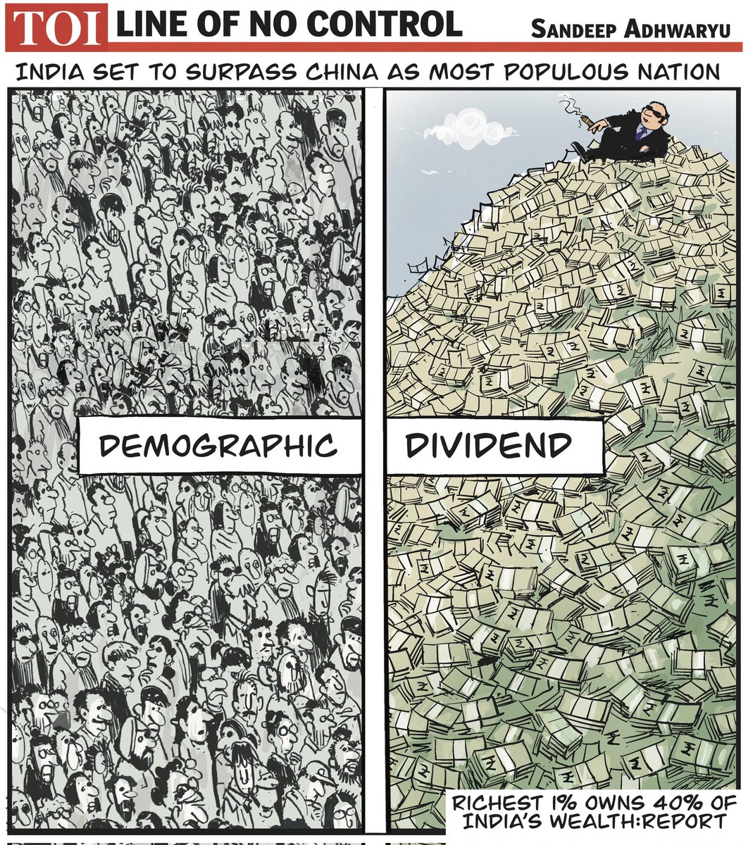 Demographic Dividend : r/editorialcartoons