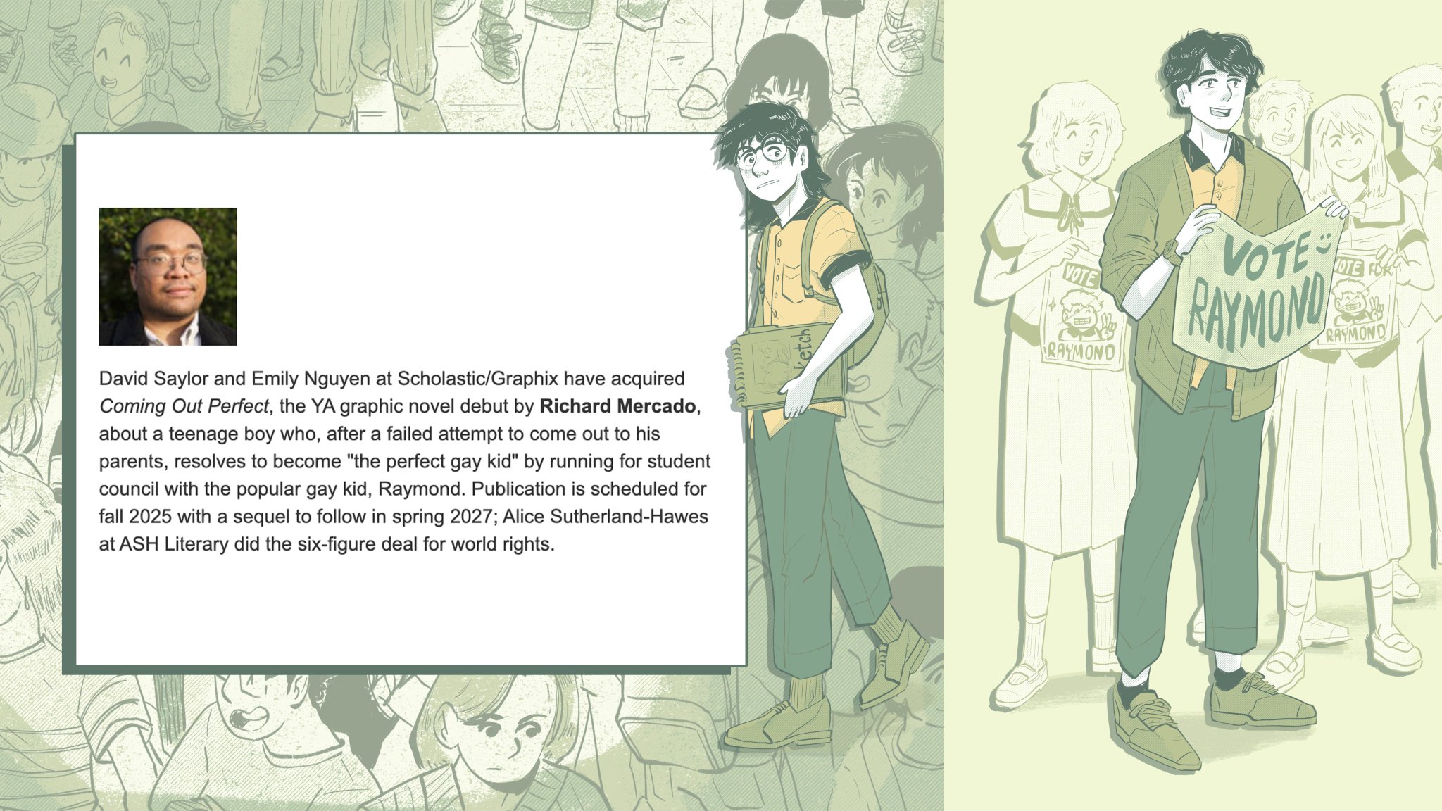 Richard Mercado on Twitter: "Hello!!! I can finally share my graphic novel, COMING OUT PERFECT ...