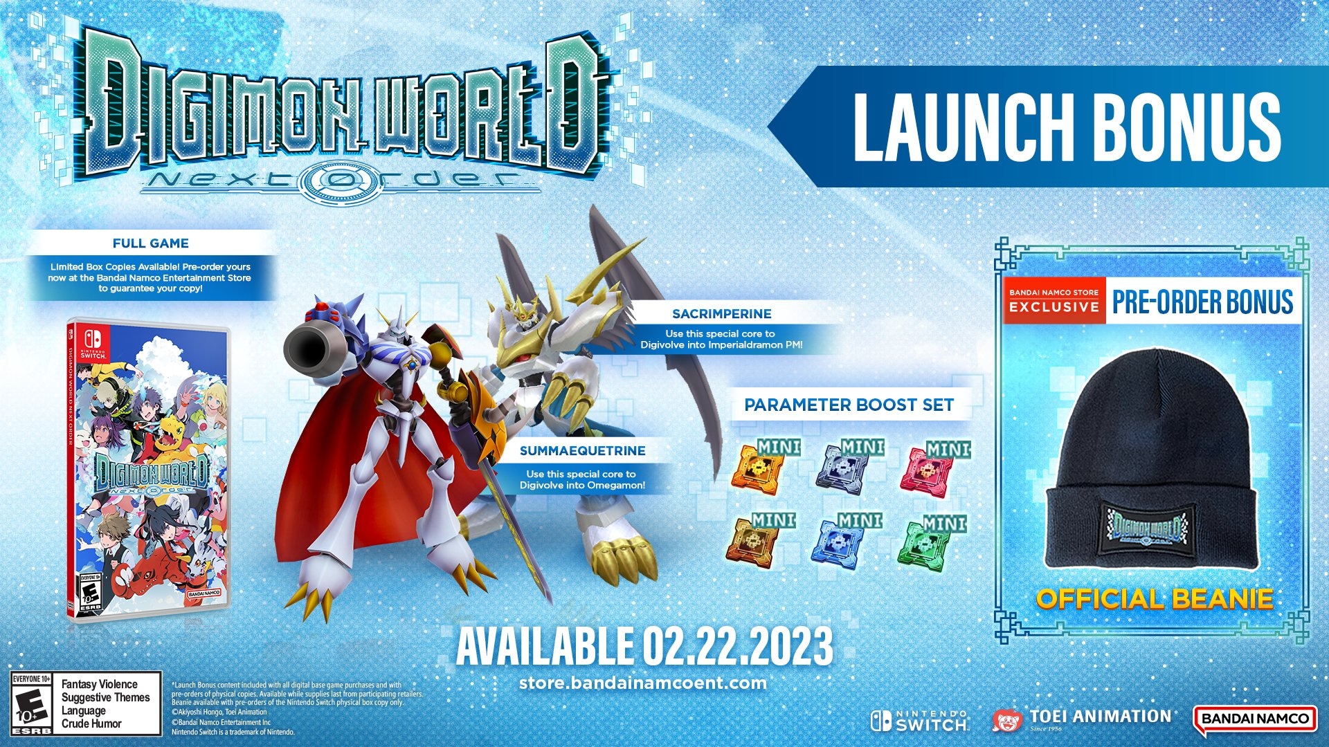 ZeninTCG on Twitter: "DIGIMON WORLD NEXT ORDER LAUNCH BONUS BANDAI NAMCO US has opened preorders ...
