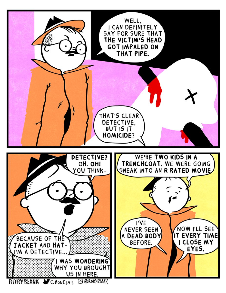 「examining the body 」Rory Blank (on vacation)の漫画