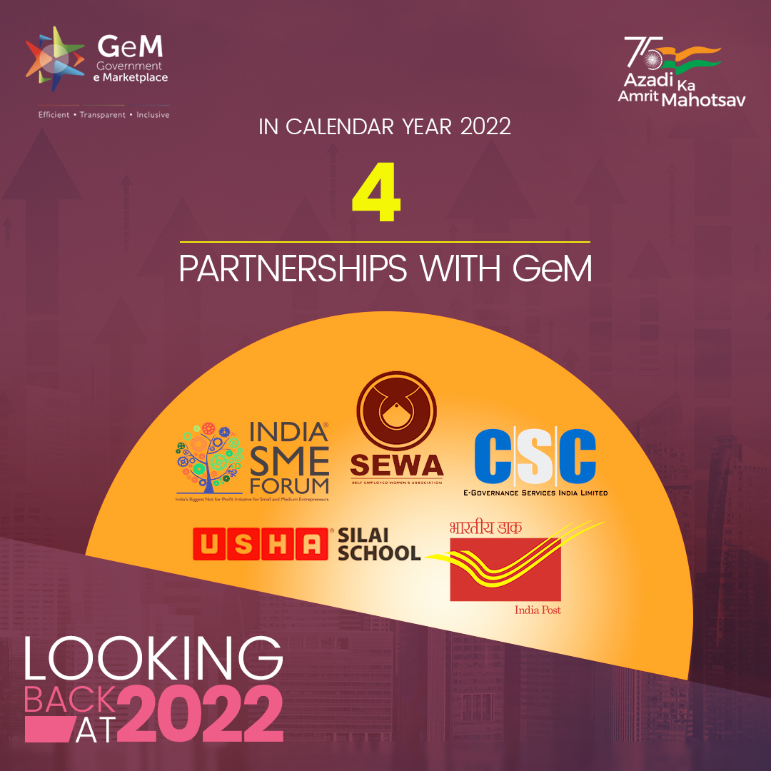 CGPDTM INDIA on Twitter: "RT @GeM_India: Partners in growth! With four ...