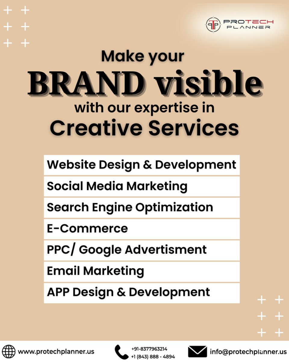 Pro Tech planner on Twitter: "Make your brand Visible With Our Expertise in Creative Services🔴🟠🟡 ...