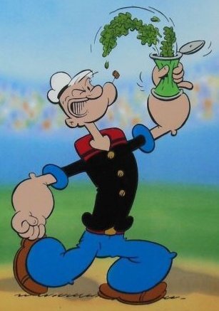Popeye Spinach Weed