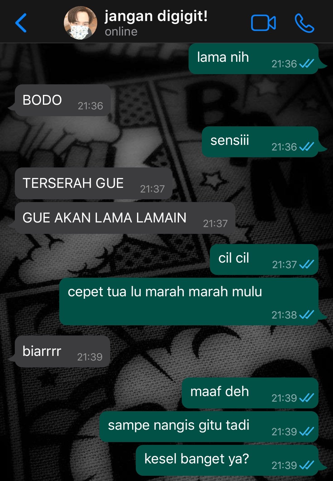 mev | au 📌 on Twitter: "O7. nama kontaknya supaya user pakincoy inget buat ga ngegigit allan ...