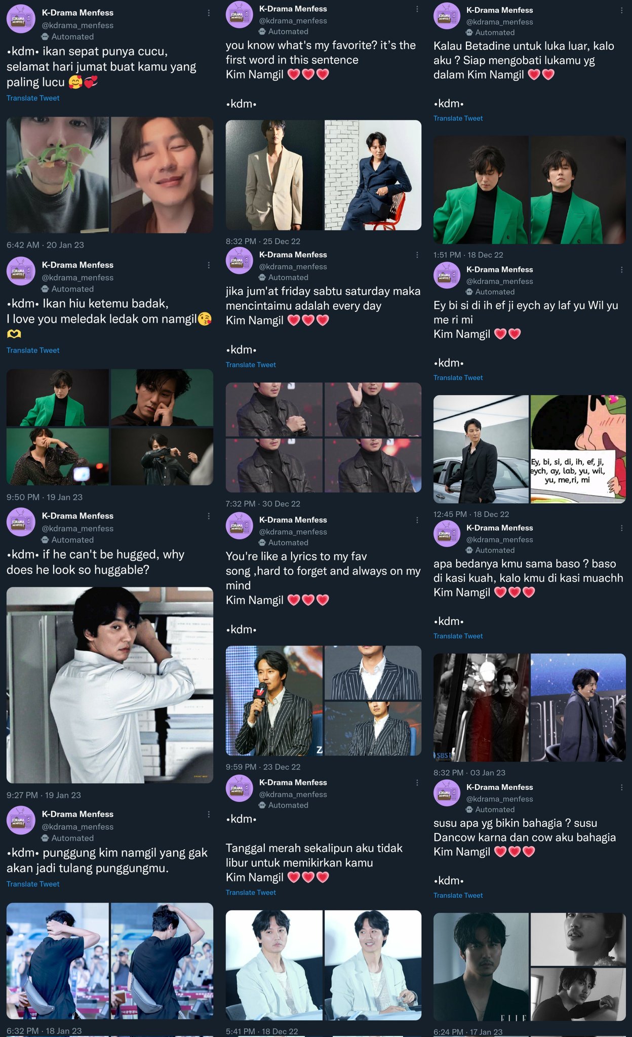 K-Drama Menfess on Twitter: "om namgil harus tau kalo ada sender •kdm• yg rajin bgt ngegombalin ...