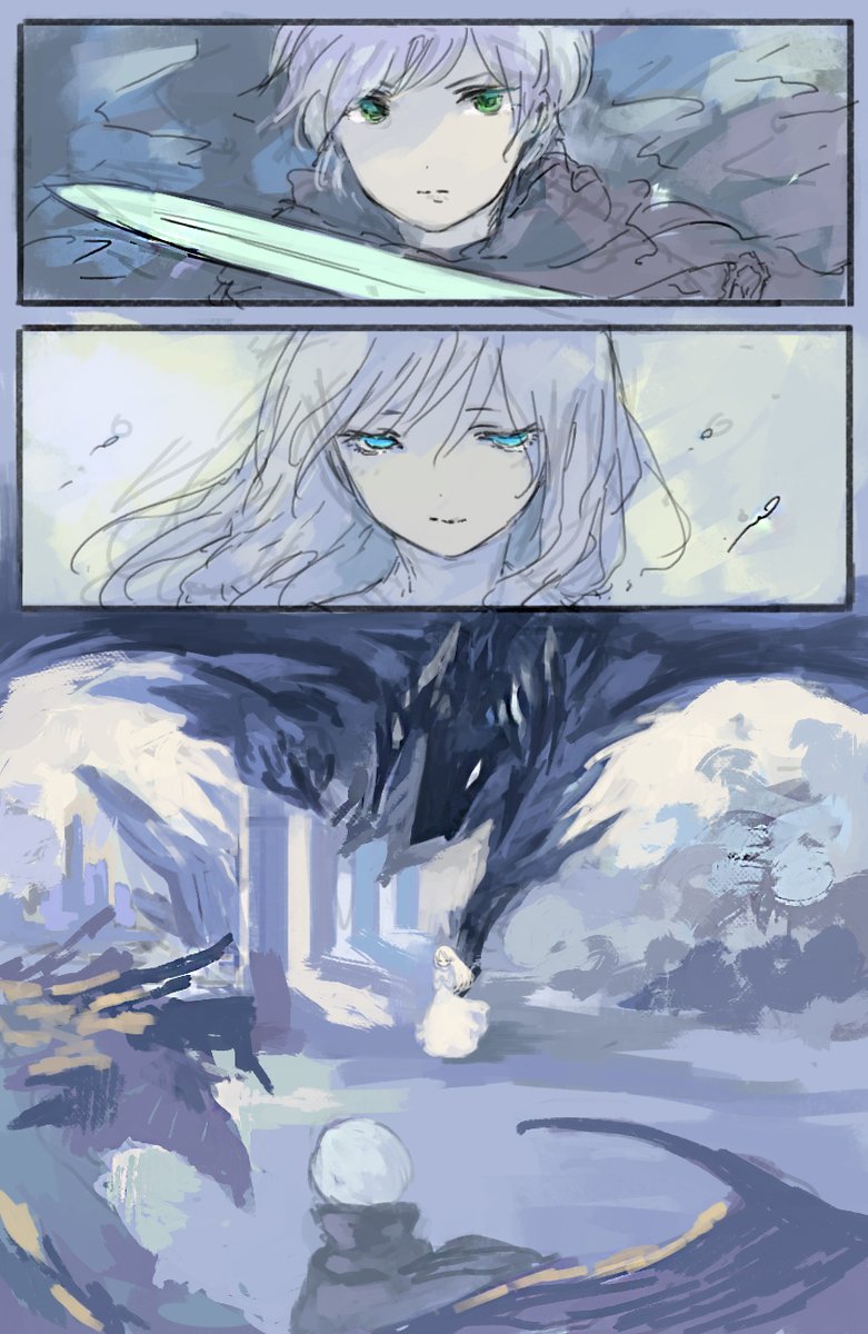 「仄暗い水底で、きみの声を聞いた。 【PFSOZ】きみの呼ぶ声 | 酒屋 #pixiv https://t.co/8IPN」蒼井かもめの漫画