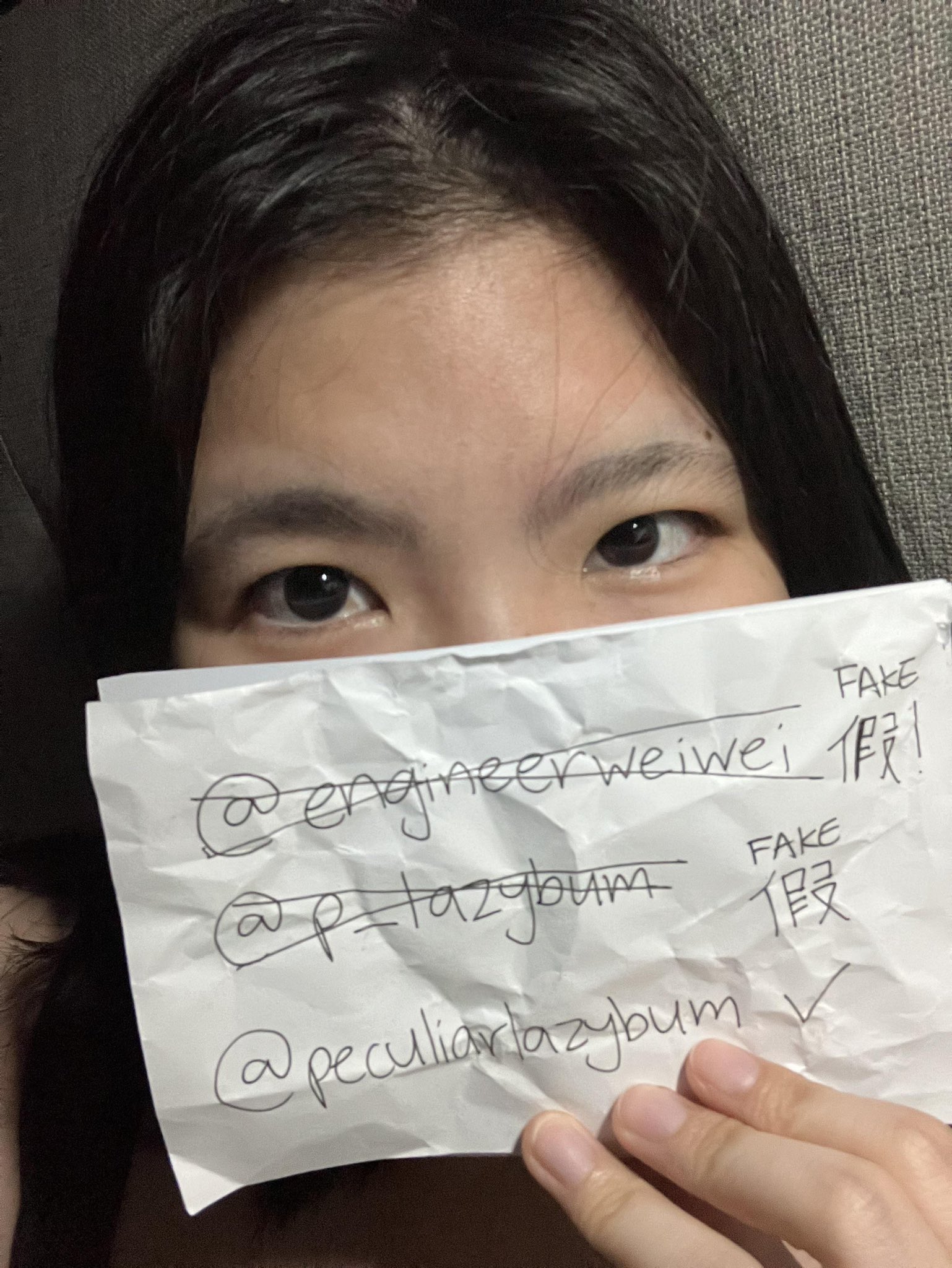 Lazy Michelle (27/160/48kg) on Twitter: "嗨！情爱支持@engineerweiwei 的人！是我的拍照和视频！别被骗！她是个骗子啊！ https://t ...