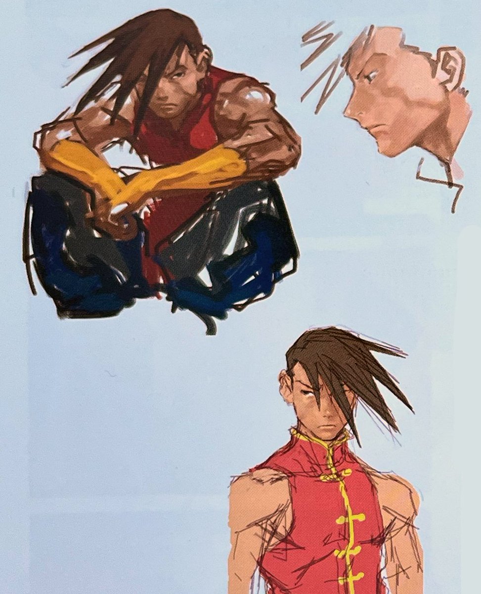 Daily Street Fighter 3 Art on Twitter: "Yang rough illustration artworks Artwork by Kinu ...