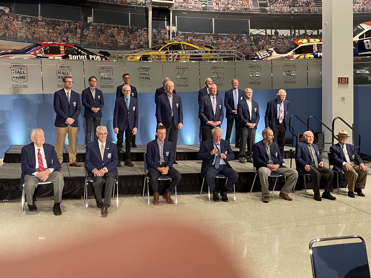 [Winston Kelley] Great night kicking off ⁦@NASCARHall ⁩Induction week ...