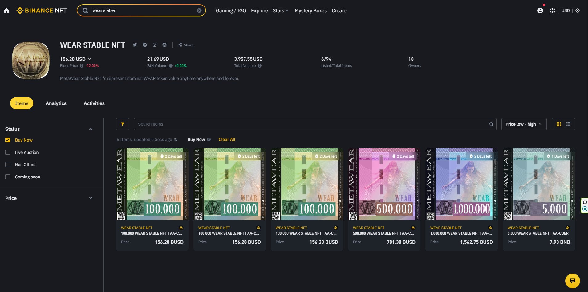 MetaWear® on Twitter: "We Sincerely thank to @TheBinanceNFT Team & @cz_binance for outstanding ...