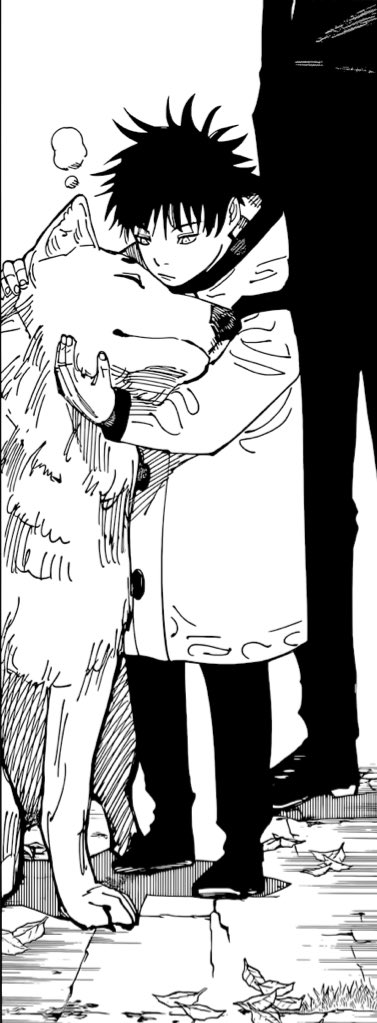 Jay on Twitter: "Gege is one despicable man for this one ngl. That dog meant the world to Megumi."