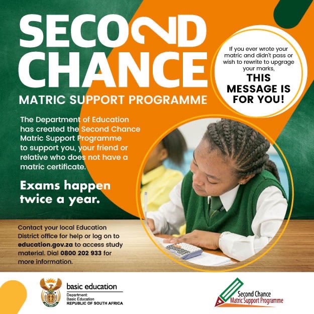 Dep. Basic Education on Twitter: "If you wish to rewrite your matric or upgrade your marks ...