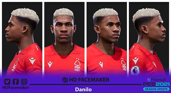 PES-FILES.COM on Twitter: "PES 2021 Danilo (Nottingham Forest) by HD Facemaker https://t.co ...