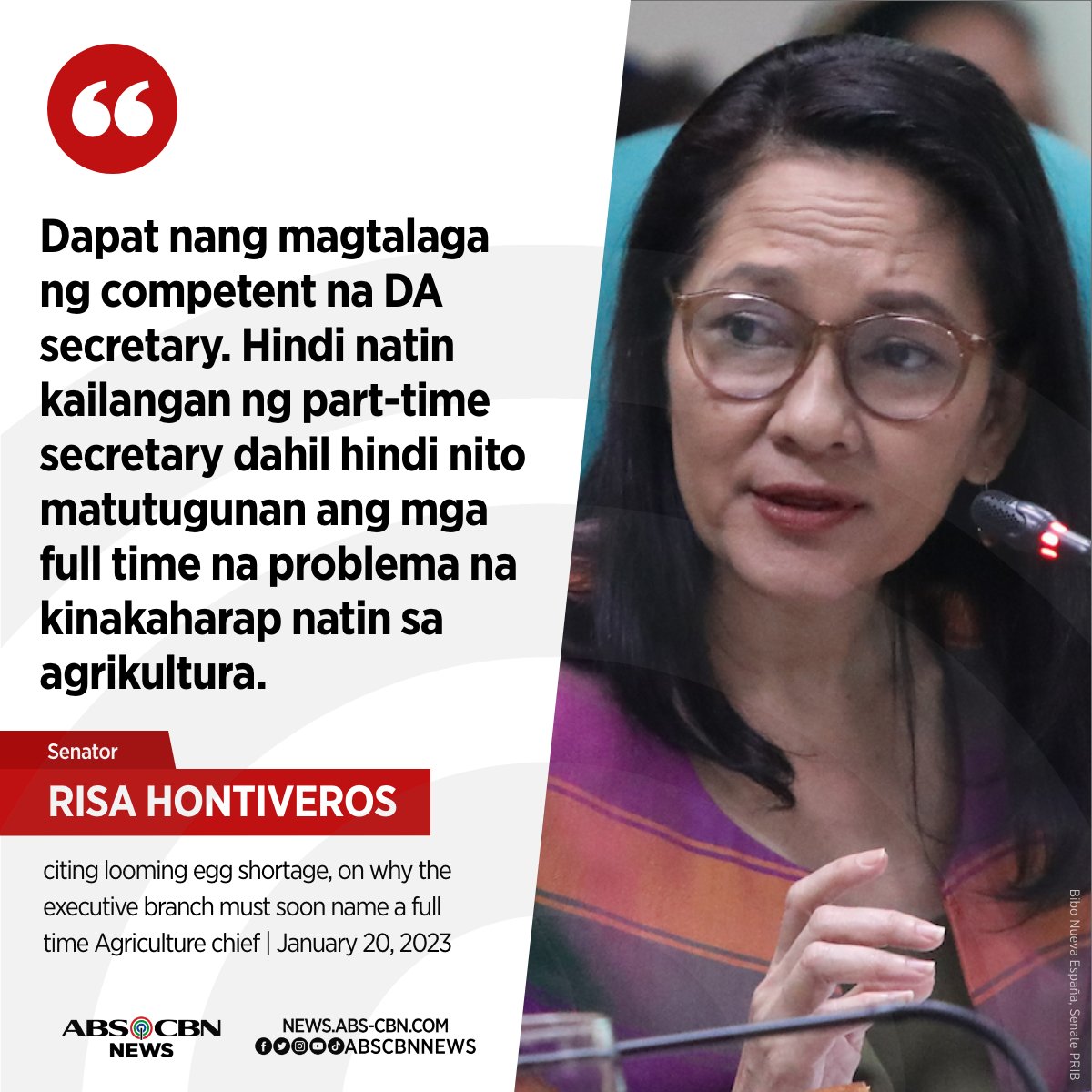 Abs Cbn News On Twitter Sen Risa Hontiveros Took A Swipe At