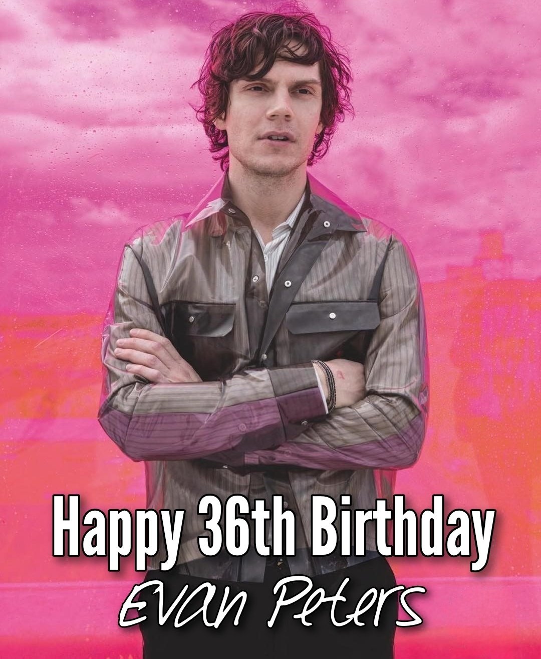 Evan Peters Happy