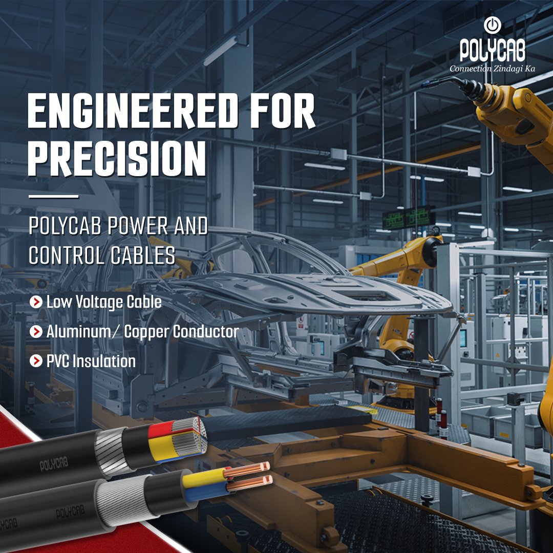 Polycab India Limited on Twitter: "Designed with the strength of aluminium and copper conductors ...