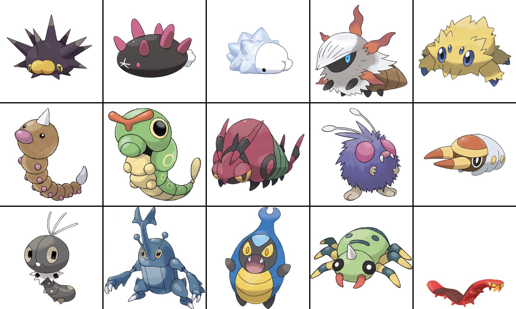 Bug Pokemon Names