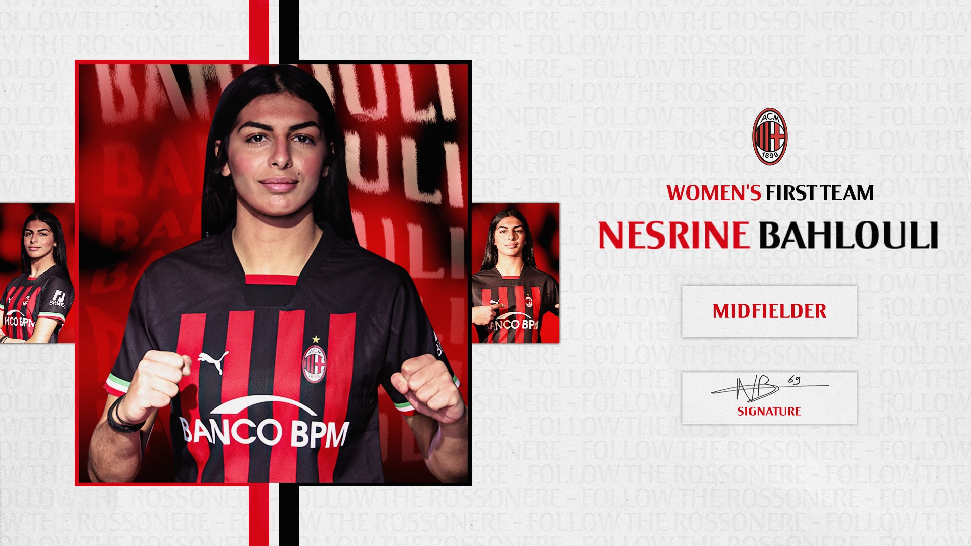 AC Milan on Twitter: "Official Statement: Nesrine Bahlouli ️ https://t.co/JySRZJ36DV Comunicato ...