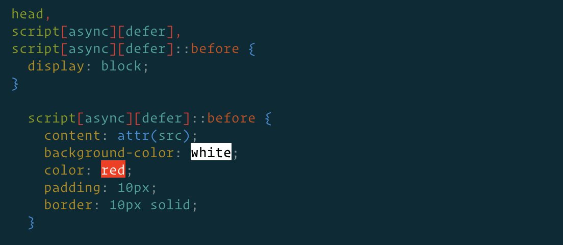 Harry Roberts on Twitter: "Add this snippet to a diagnostic stylesheet; go ahead and delete all ...