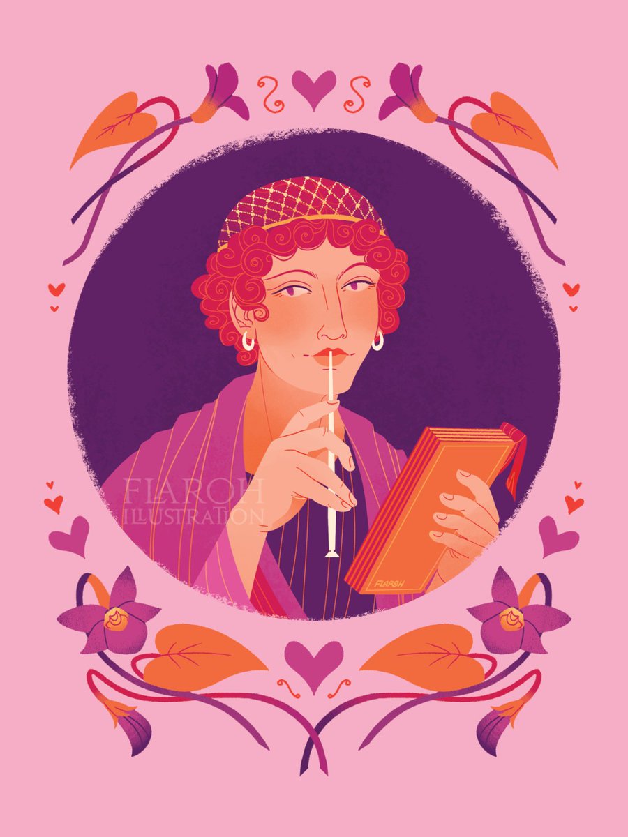 「Sappho with Violets 🌸 💗 」|Flora 🏺のイラスト